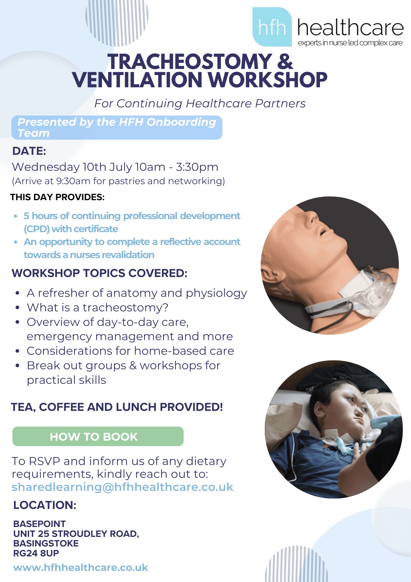 Our Upcoming Tracheostomy & Ventilation Workshop | HFH Healthcare